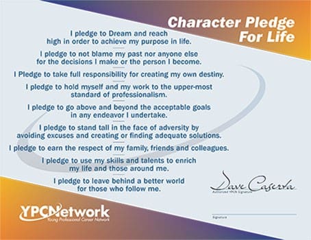 Character Pledge for Life – YPCNetwork